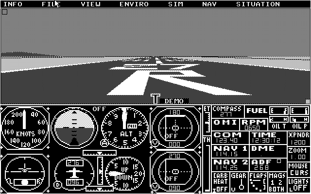 Flight Simulator 2 on Atari ST · Jan Wedekind